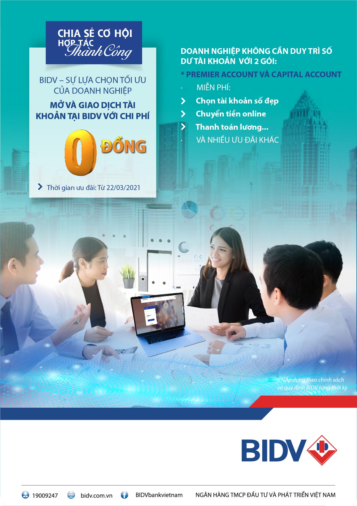 Cơ hội lớn cho doanh nghiệp khi giao dịch tại BIDV