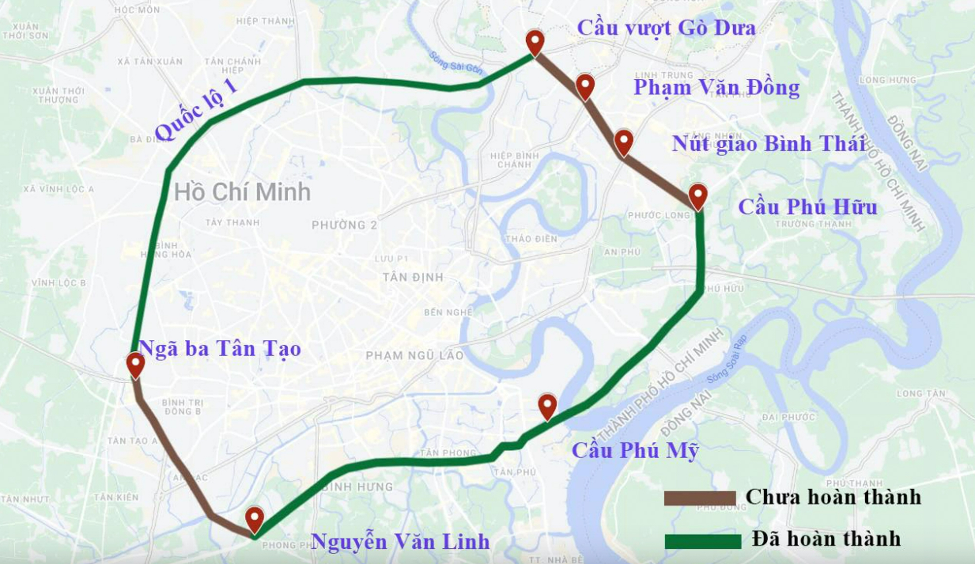 Đường Vành đai Dài 64km 16 Năm Chưa Làm Xong ở Tphcm