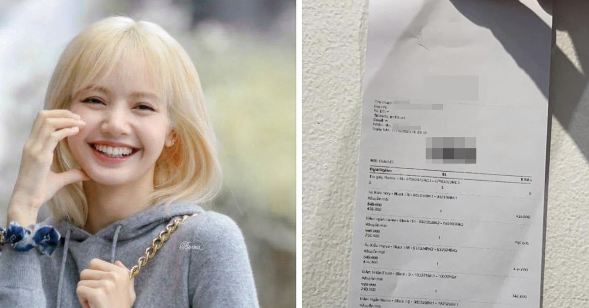 Khoe hóa đơn mua hàng của Lisa (BLACKPINK), cửa hàng thời trang nhận ...