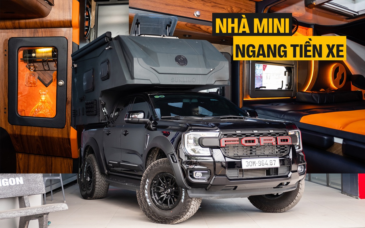 Thợ Việt làm nhà mini cho bán tải: Giá tới hơn 650 triệu đồng, có bếp ...