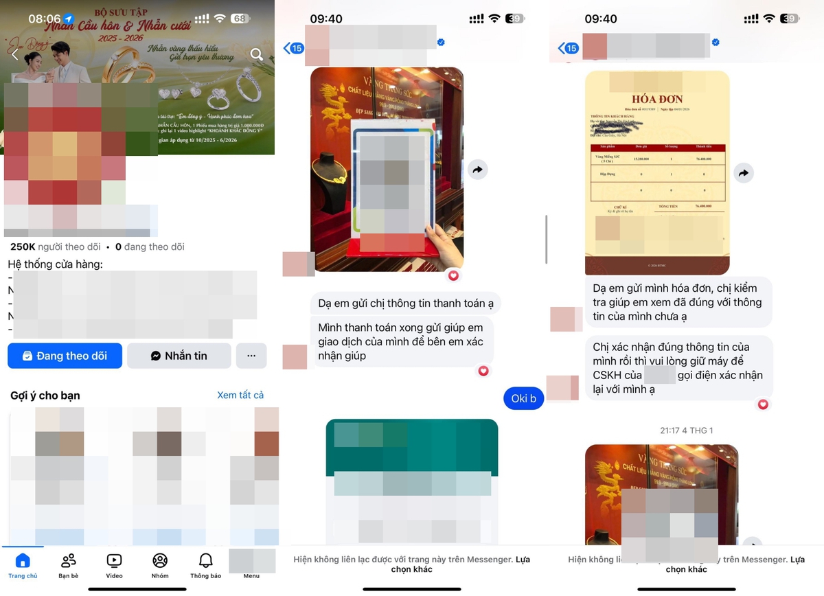 Mất hơn 76 triệu chỉ trong 4 phút: Cảnh báo chiêu trò bán vàng online ...