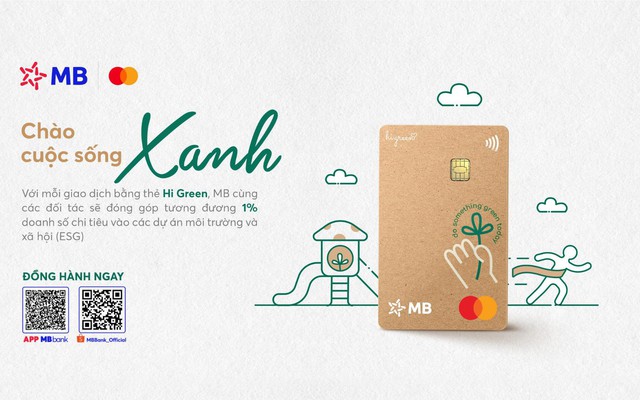 MB Mastercard Hi Green - Thẻ ngân hàng xanh vì tương lai bền vững
