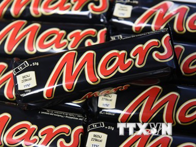 Mars thu hồi tất cả sản phẩm kẹo chocolate trên toàn cầu