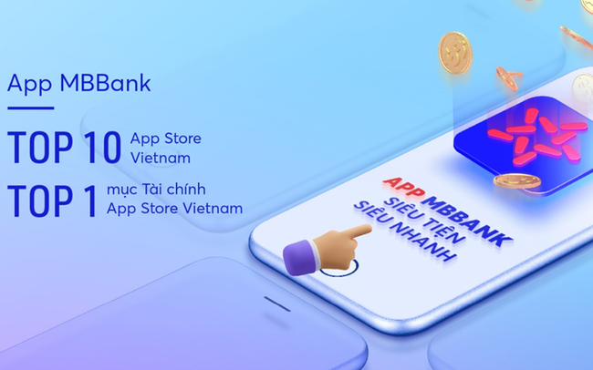 App MBBank lọt Top ứng dụng yêu thích App Store 3 năm liên tiếp