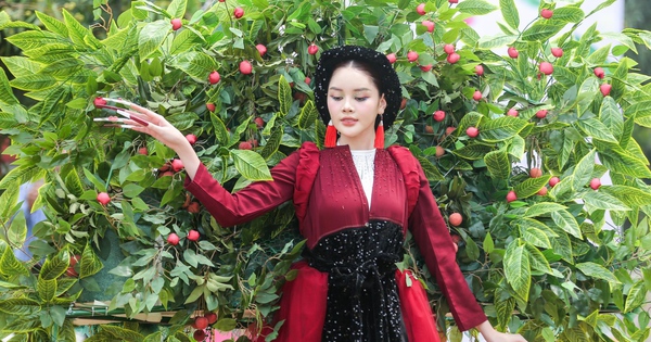 Độc đáo show thời trang chủ đề tôn vinh vải thiều Bắc Giang